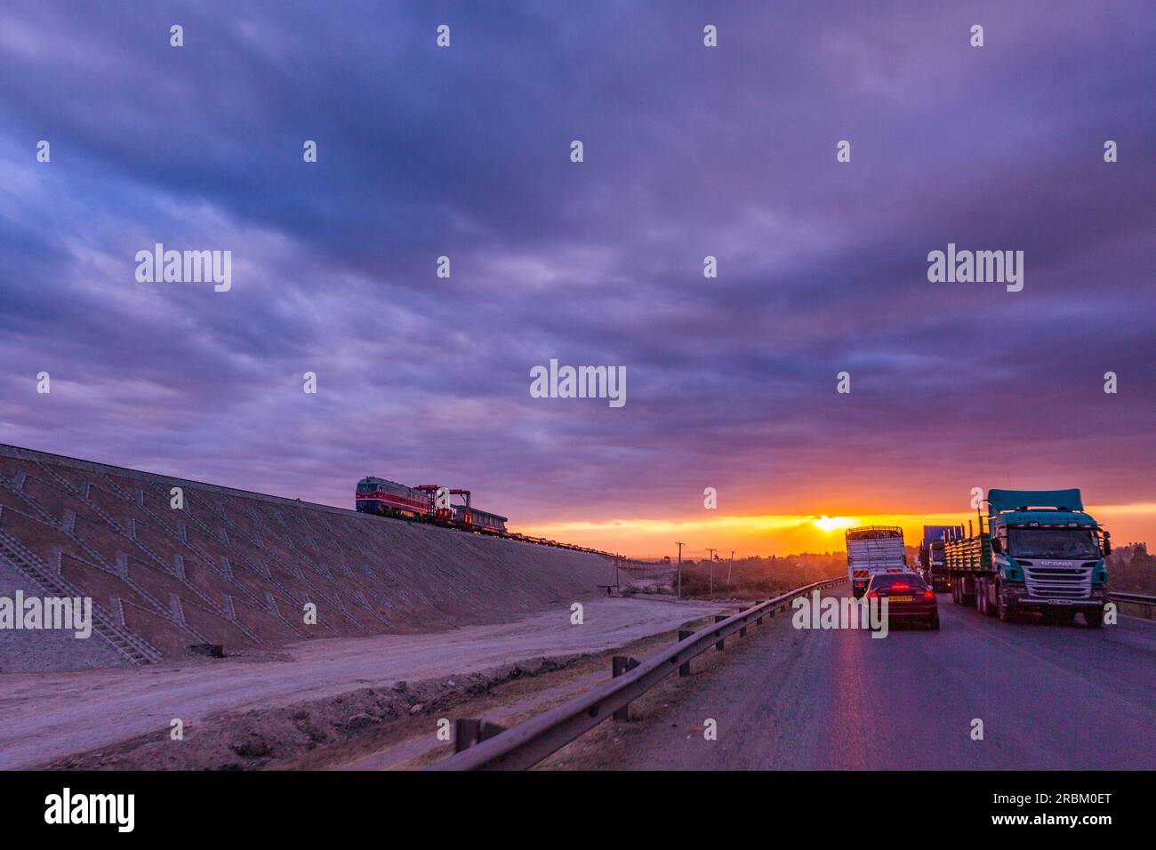 Athi River Road Landscapes Kenya City Nairobi Stock Photo - Alamy