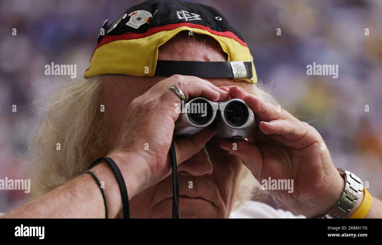 Fan, GERmany, GER, supporter binoculars, wit, joke, humor, binocular ...