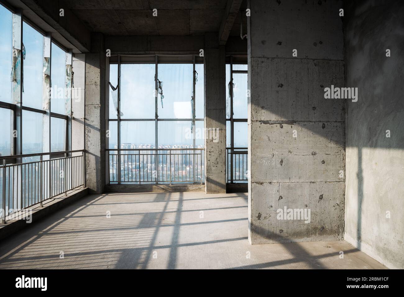The interior of a newly built house on a sunny day Stock Photo - Alamy