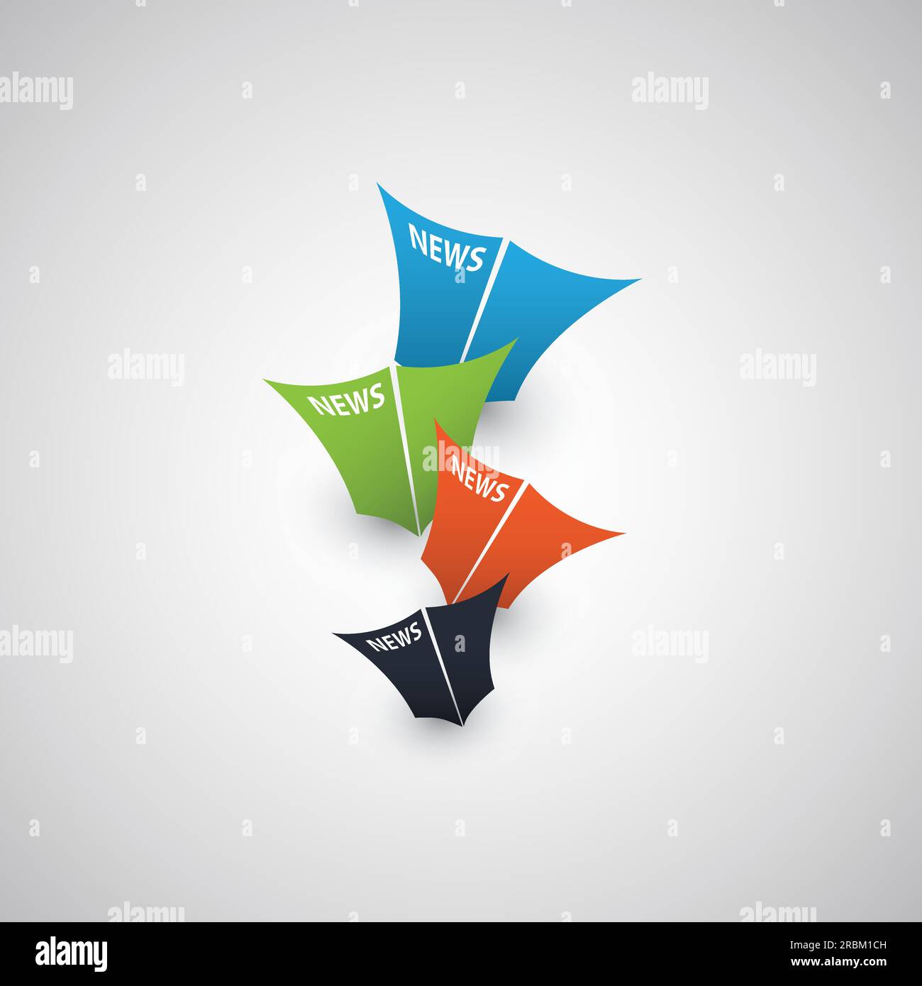 Newspaper Icon Designs Stock Vector Image & Art - Alamy