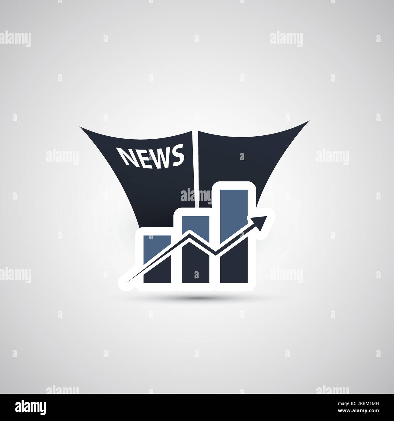 Economy info newspaper Stock Vector Images - Alamy