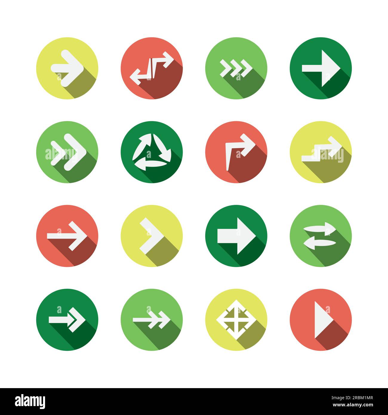 Set of Flat Arrow Icon Designs Stock Vector Image & Art - Alamy