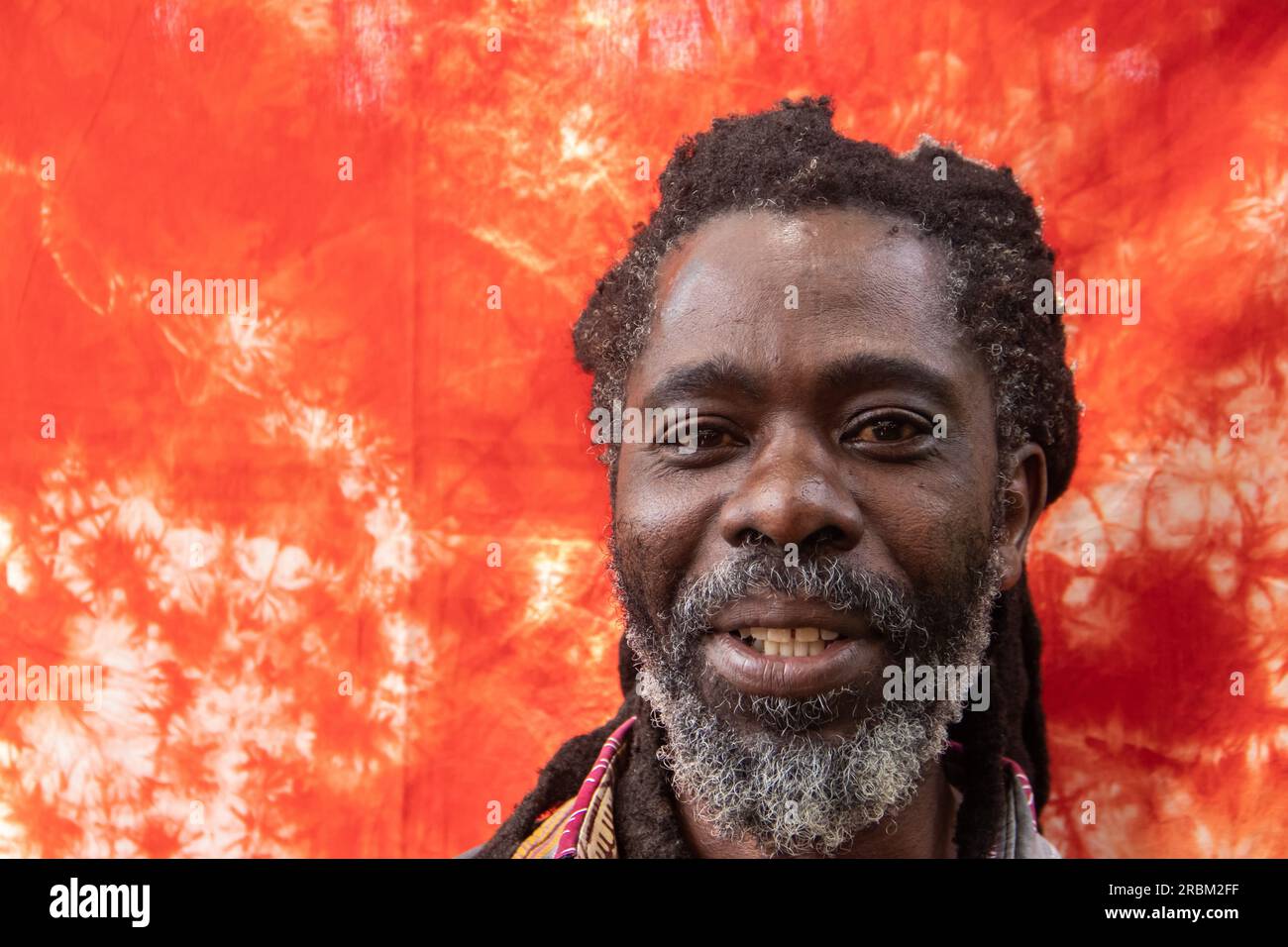 Portrait of Rastafari artist on the streets of Harare, in Zimbabwe ...