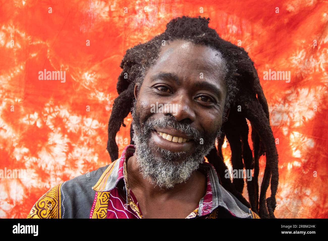 Portrait of Rastafari artist on the streets of Harare, in Zimbabwe ...