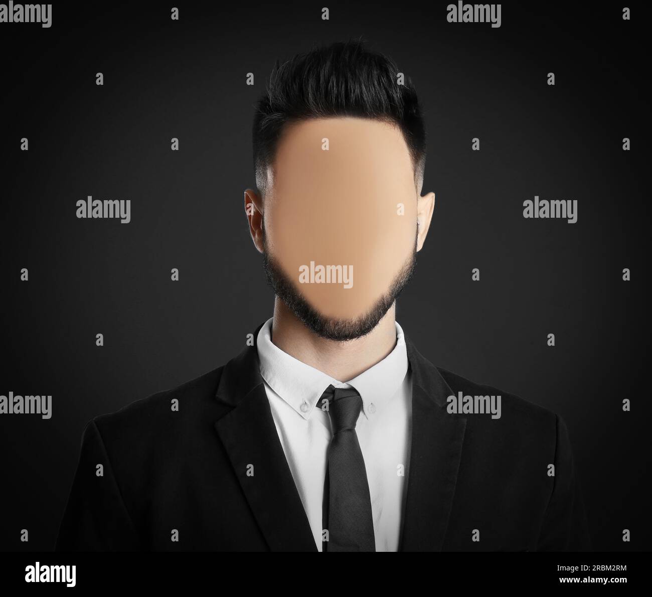 Faceless businessman portrait icon hi-res stock photography and images ...
