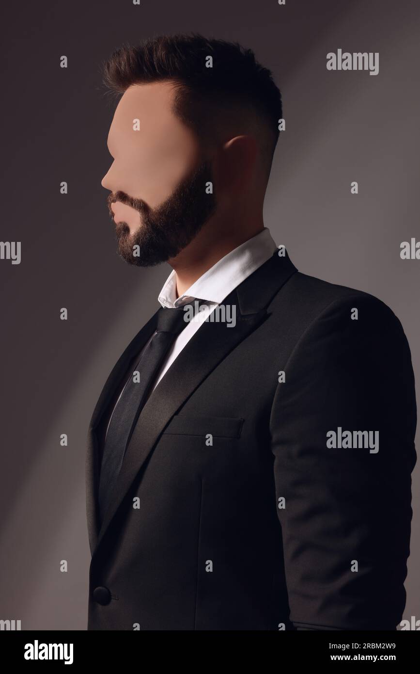 Faceless businessman portrait icon hi-res stock photography and images ...