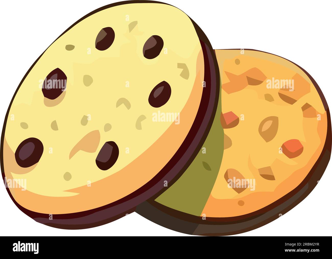 Fresh baked cookies sweet illustration Stock Vector Image & Art - Alamy