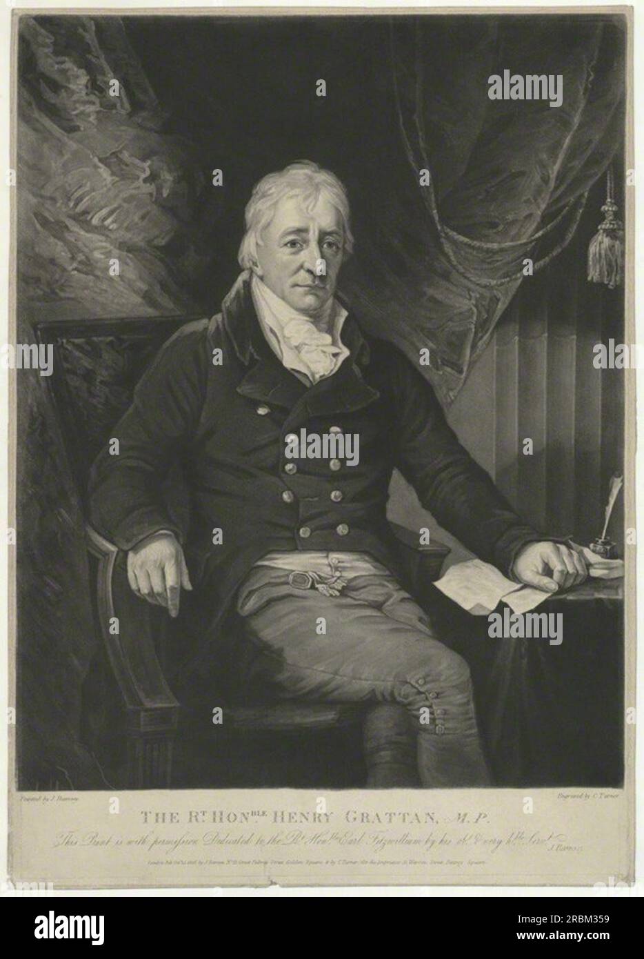 Henry Grattan 1806 by Charles Turner Stock Photo - Alamy