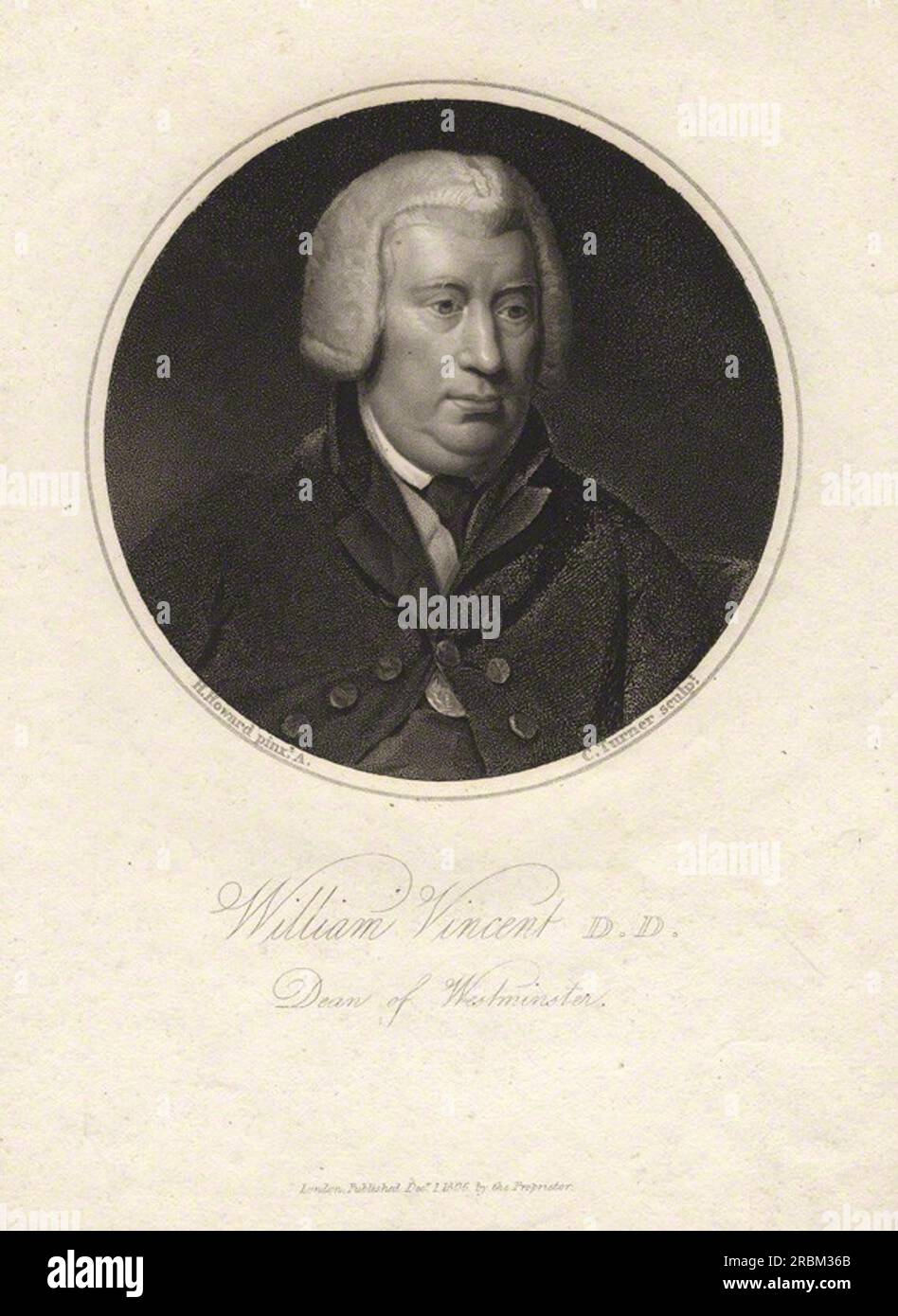 William Vincent 1806 by Charles Turner Stock Photo - Alamy