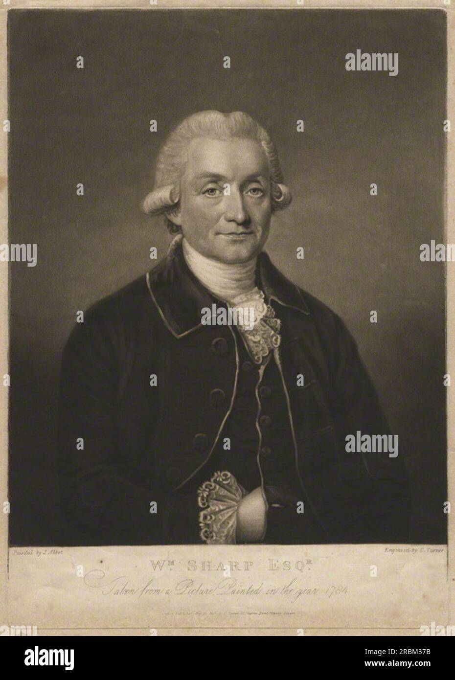 William Sharp 1810 by Charles Turner Stock Photo - Alamy