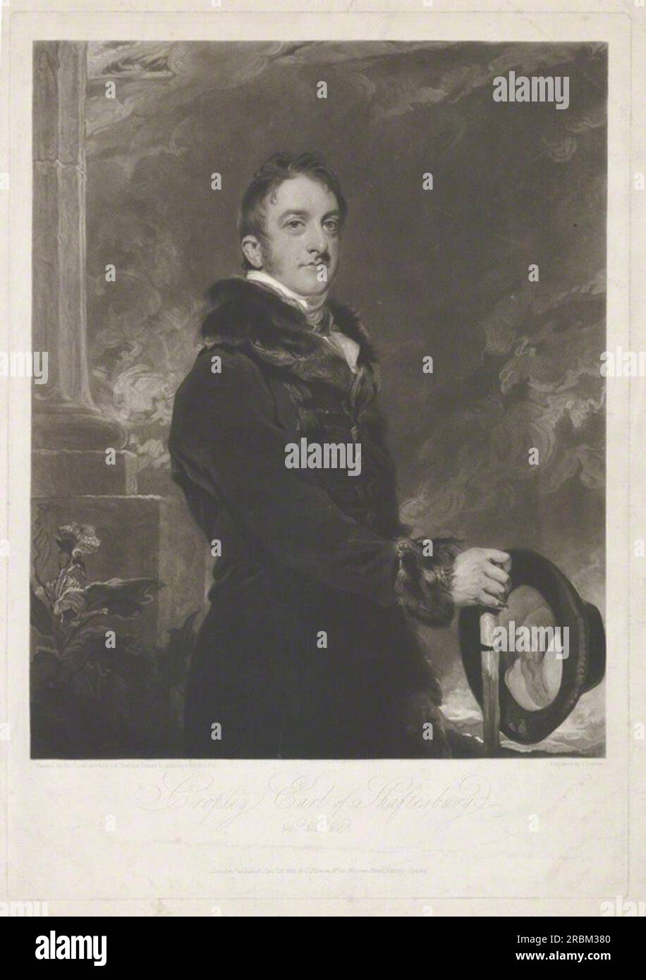 Cropley Ashley-Cooper, 6th Earl of Shaftesbury 1812 by Charles Turner ...