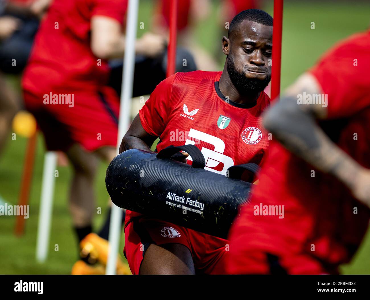 ROTTERDAM - Lutsharel Geertruida during a training session of Feyenoord ...
