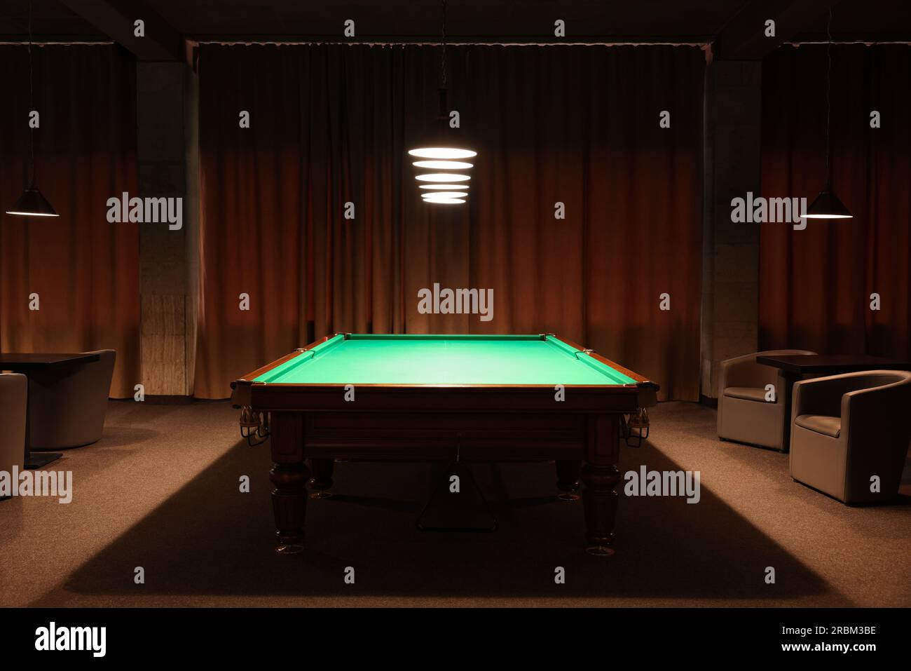 Billiards green empty hi-res stock photography and images - Alamy
