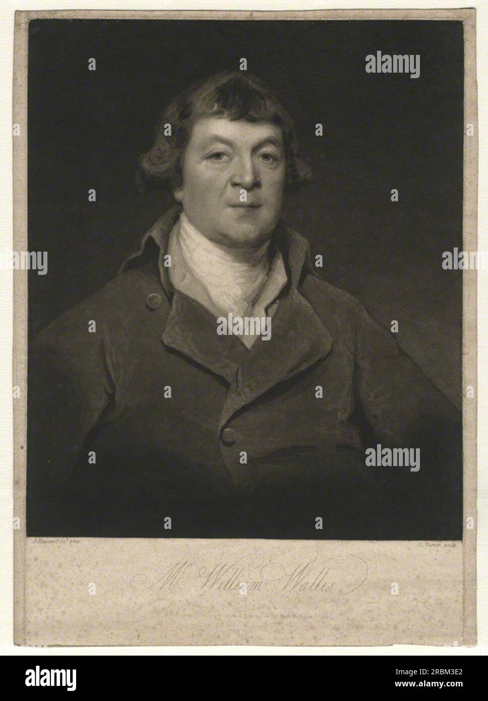 William Wallis 1810 by Charles Turner Stock Photo - Alamy