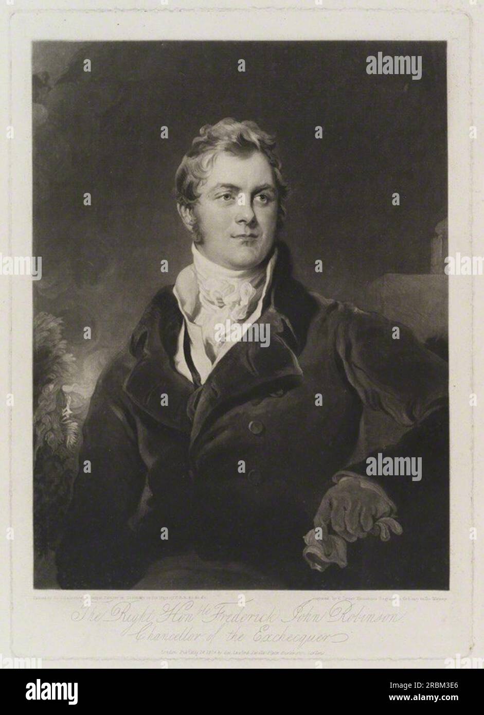 Frederick John Robinson, 1st Earl of Ripon 1824 by Charles Turner Stock Photo - Alamy
