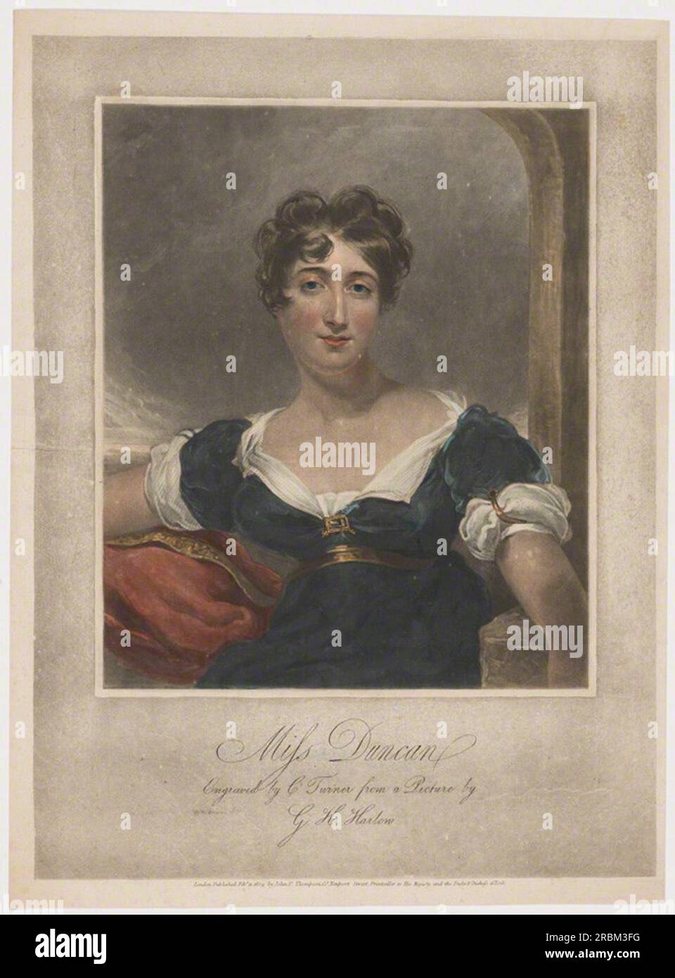 Maria Rebecca Davison (née Duncan) 1809 by Charles Turner Stock Photo ...