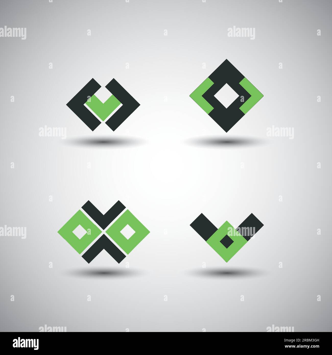 Collection of Minimalist Icon Designs - Corporate Identity Icons Stock ...