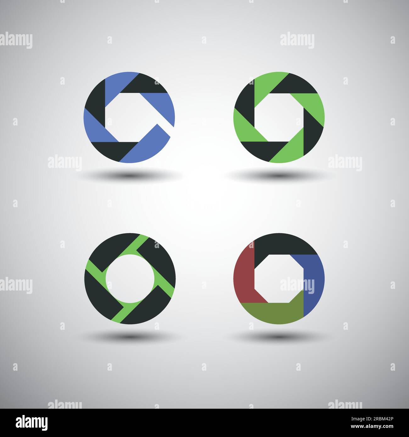 Collection of Minimalist Icon Designs - Corporate Identity Icons Stock ...