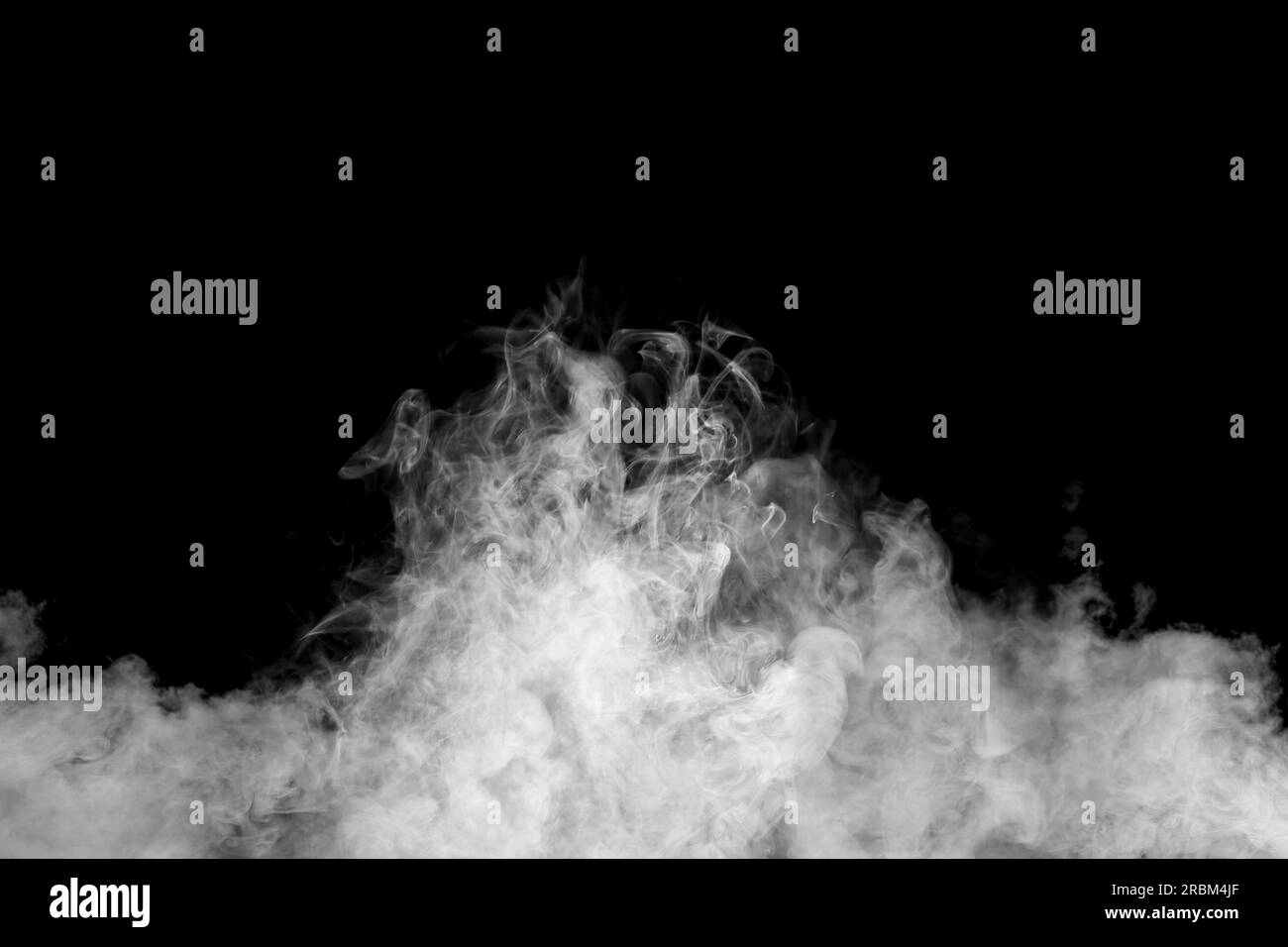 Cloud of white smoke on black background Stock Photo - Alamy
