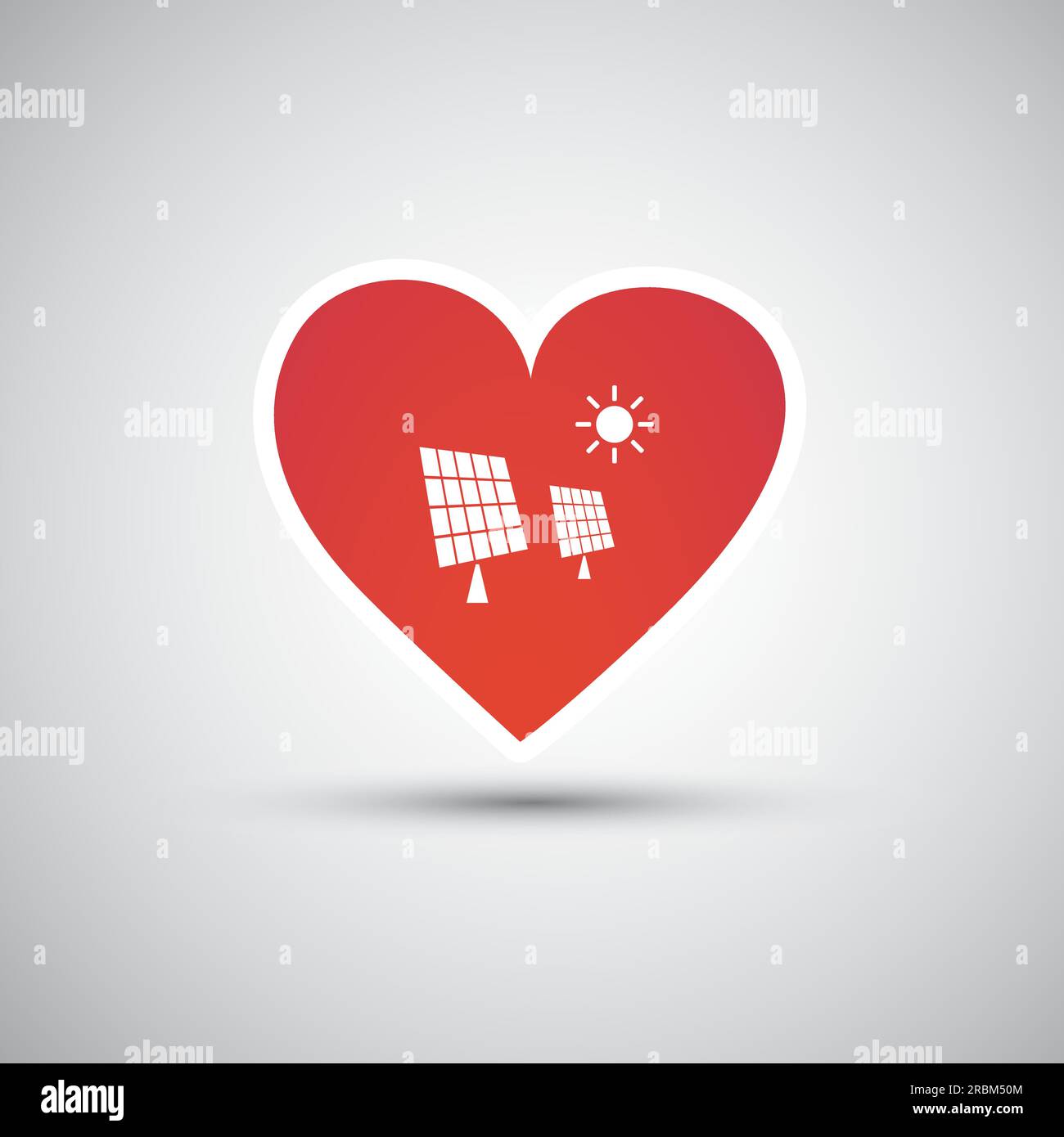 I Love Nature - Solar Energy Icon Design Stock Vector Image & Art - Alamy