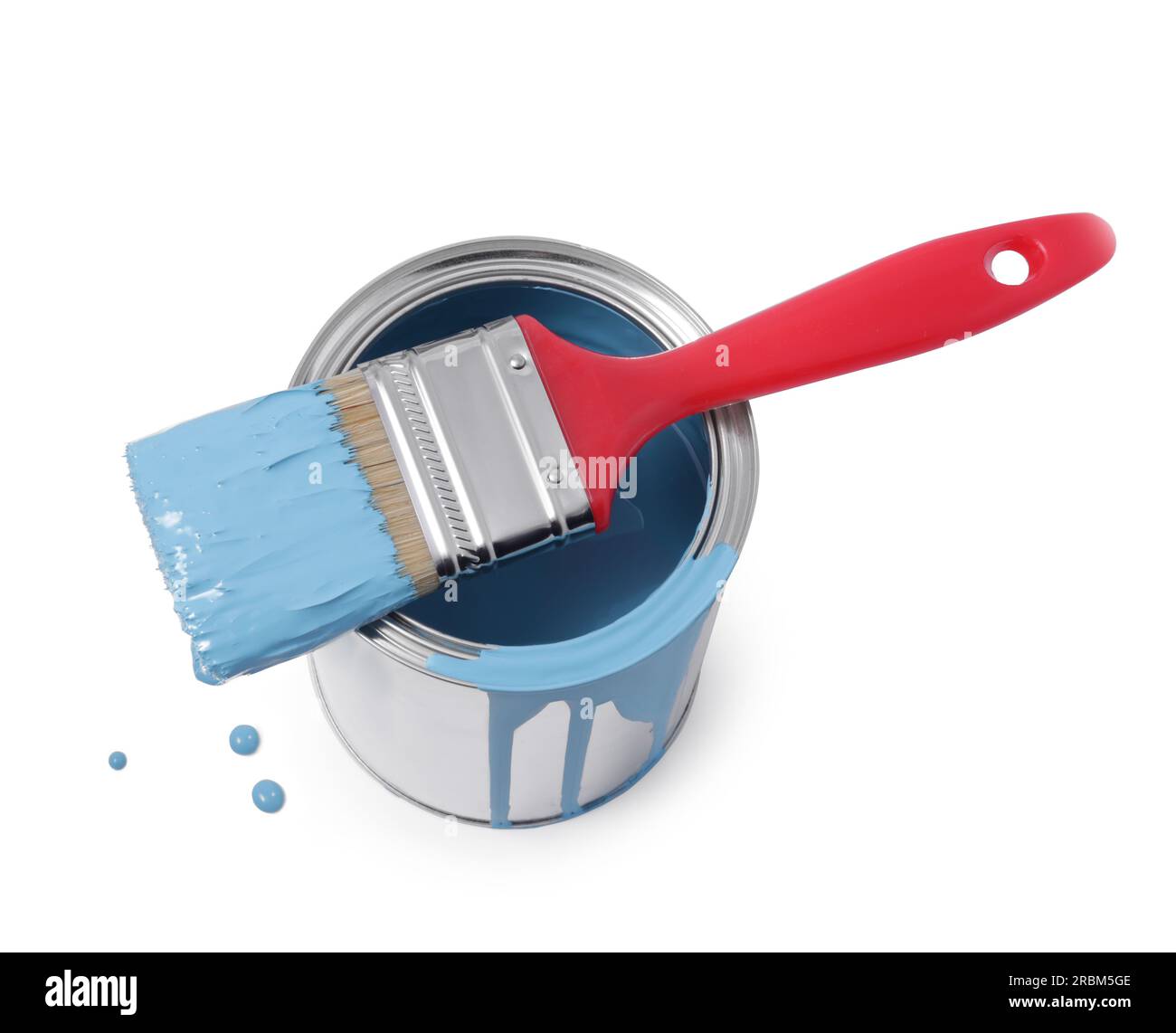 Tin of open paint from above hi-res stock photography and images - Alamy