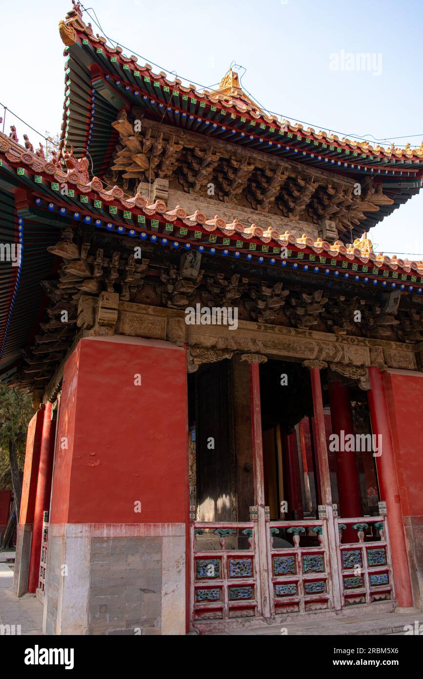 Small temple building next to Dacheng Hall, Temple of Confucius, a ...