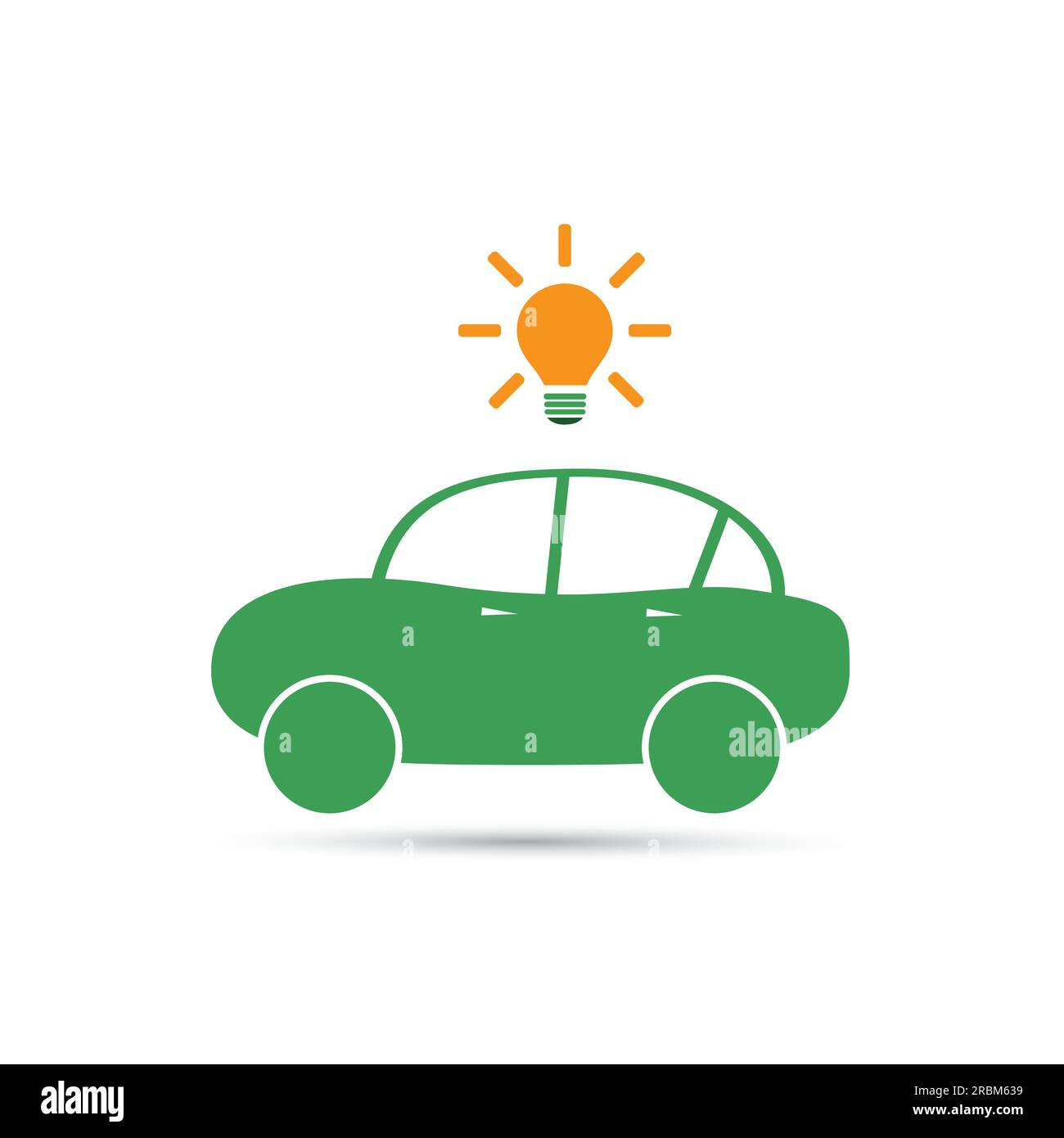Environmentally friendly electric vehicle Stock Vector Images - Alamy