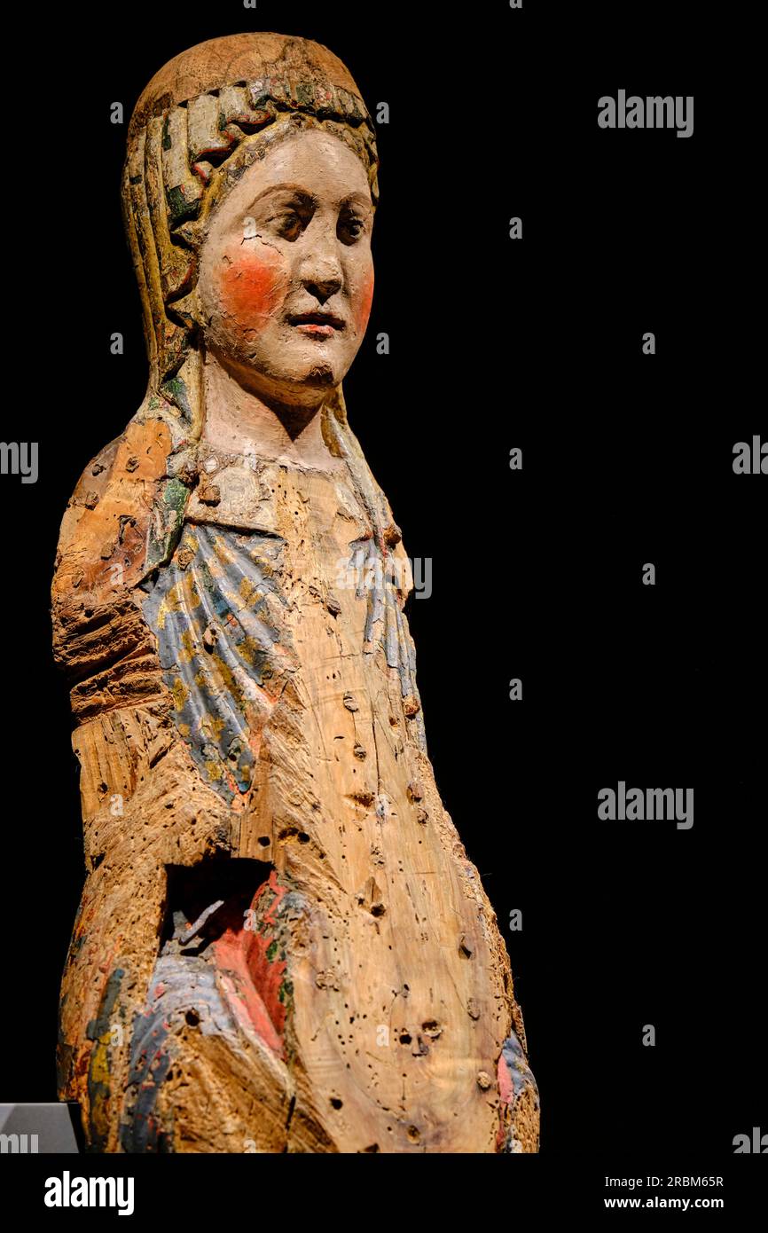 France, Aveyron (12), Rodez, Fenaille Museum, room of statues-menhirs ...