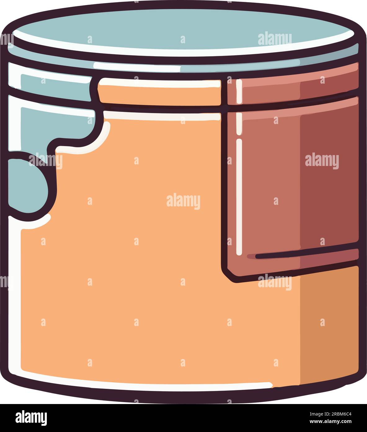 container storage food in isolated illustration Stock Vector Image ...