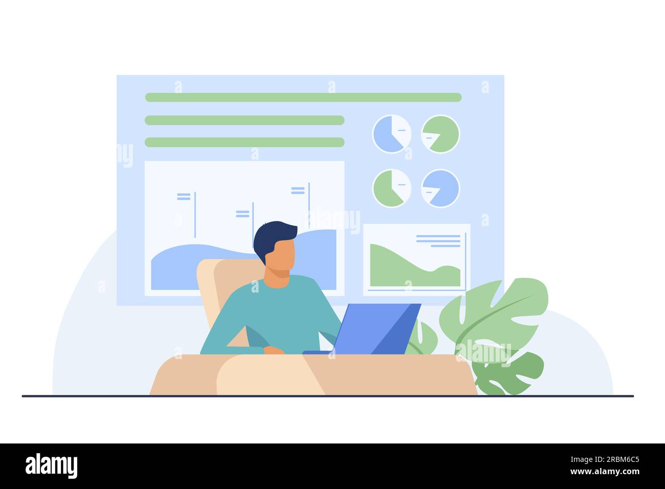 Business man sitting in bar Stock Vector Images - Alamy