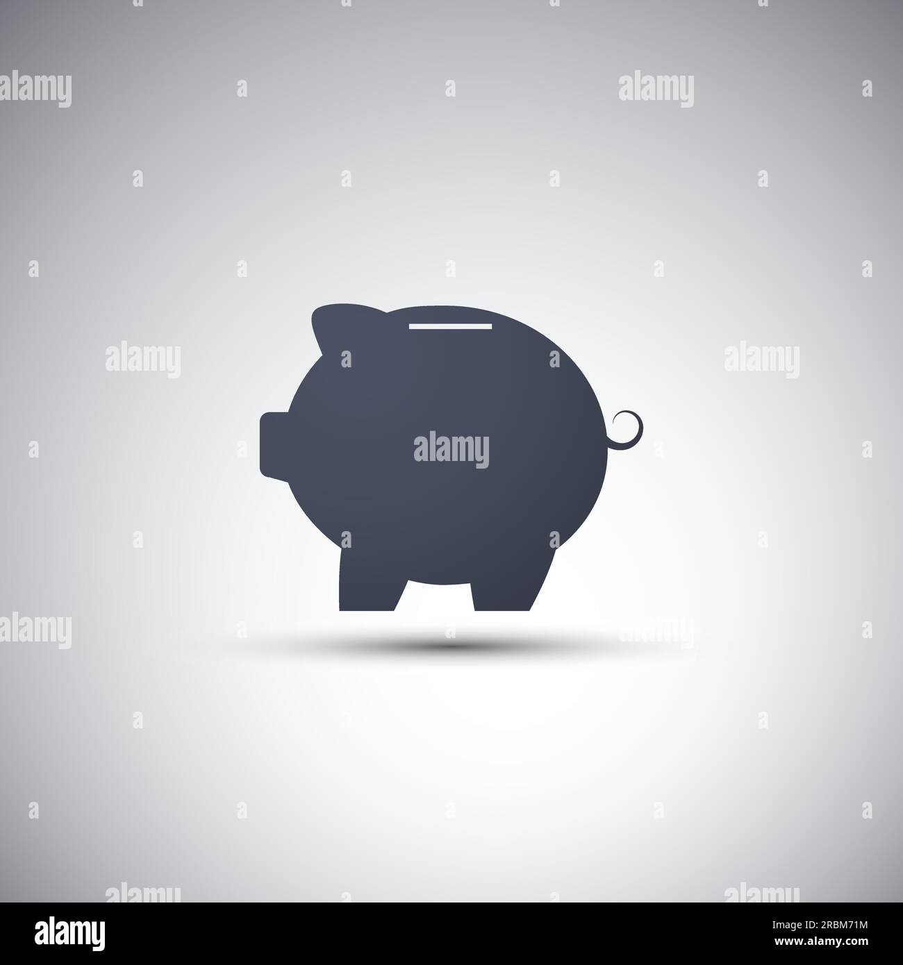 Piggy-bank Icon Design Stock Vector Image & Art - Alamy