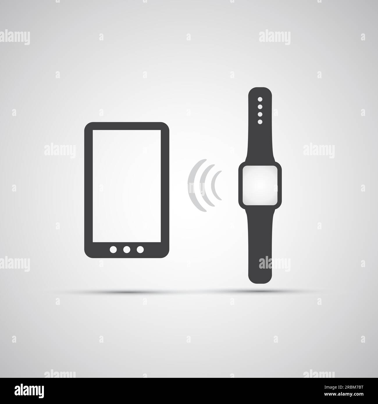 Electronic Devices - Mobile Phone with Smart Watch Stock Vector Image ...