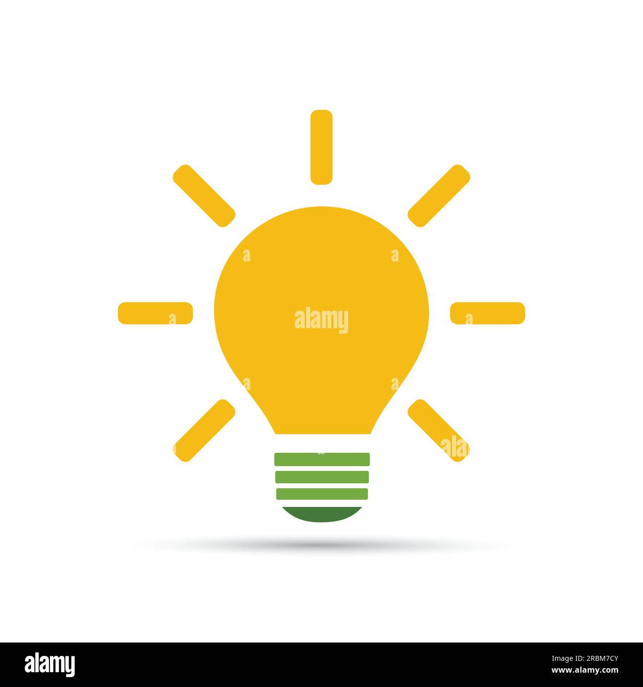 Solar Energy Concept Design - Bulb Icon Stock Vector Image & Art - Alamy