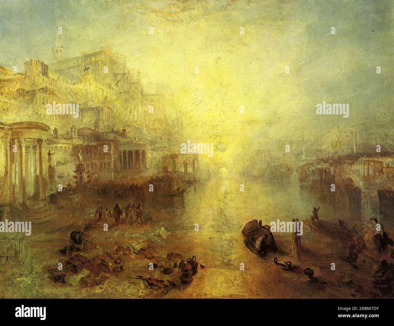 Ancient Italy. Ovid Banished from Rome 1838 by J.M.W. Turner Stock ...
