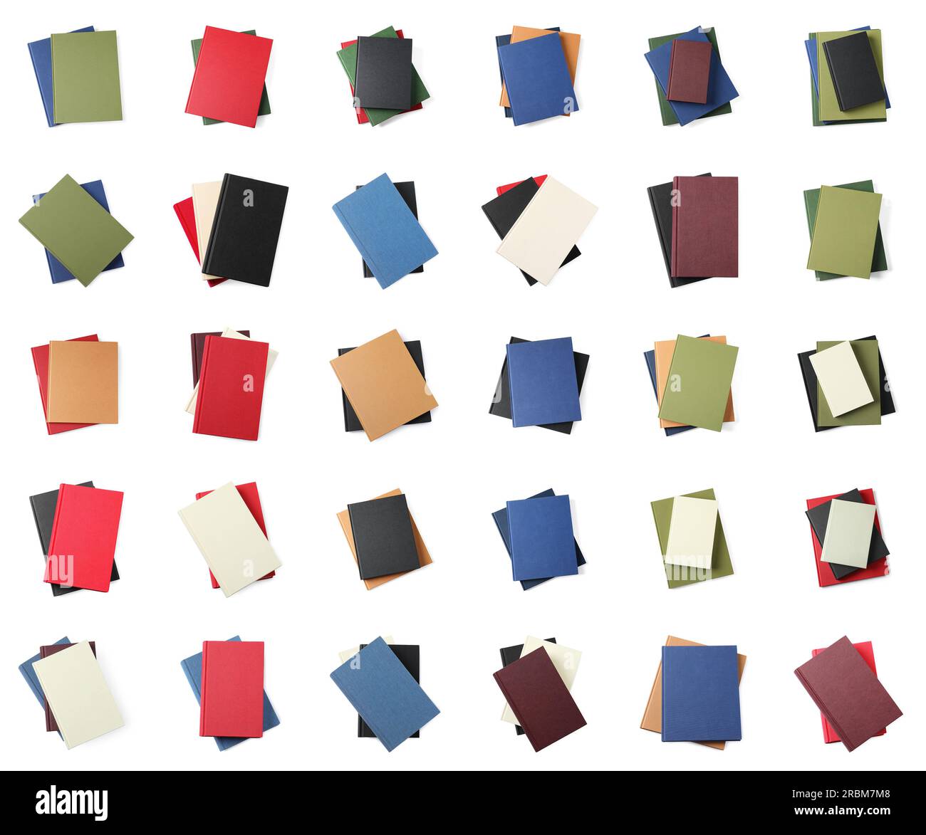 Book stacked top view Cut Out Stock Images & Pictures - Alamy