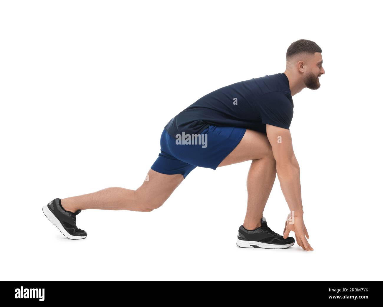 Man squat stretch hi-res stock photography and images - Alamy