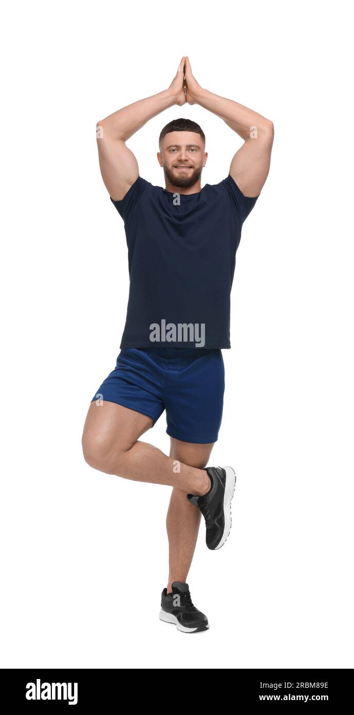 Adult male morning activity Cut Out Stock Images & Pictures - Alamy