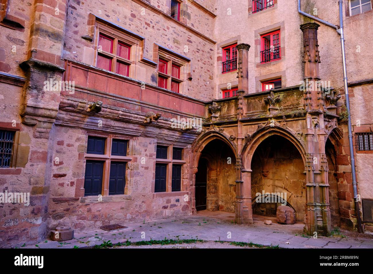 France, Aveyron (12), Rodez, Benoit's house from the 15th century Stock ...