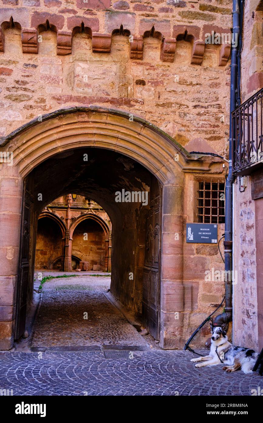 France, Aveyron (12), Rodez, Benoit's house from the 15th century Stock ...