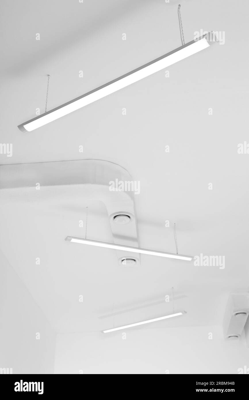 Fluorescent light office Black and White Stock Photos & Images - Alamy