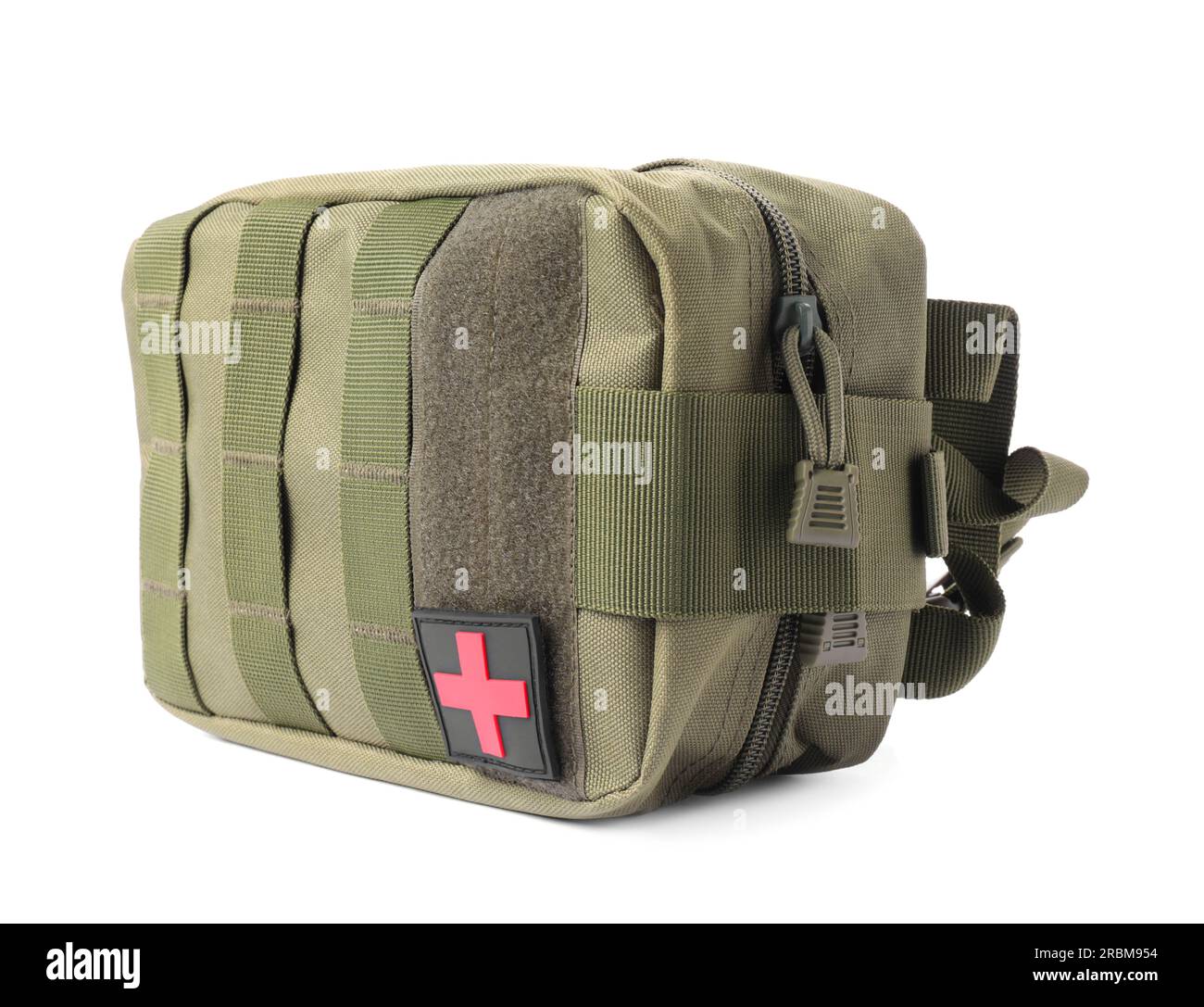 Military first aid kit isolated on white Stock Photo - Alamy