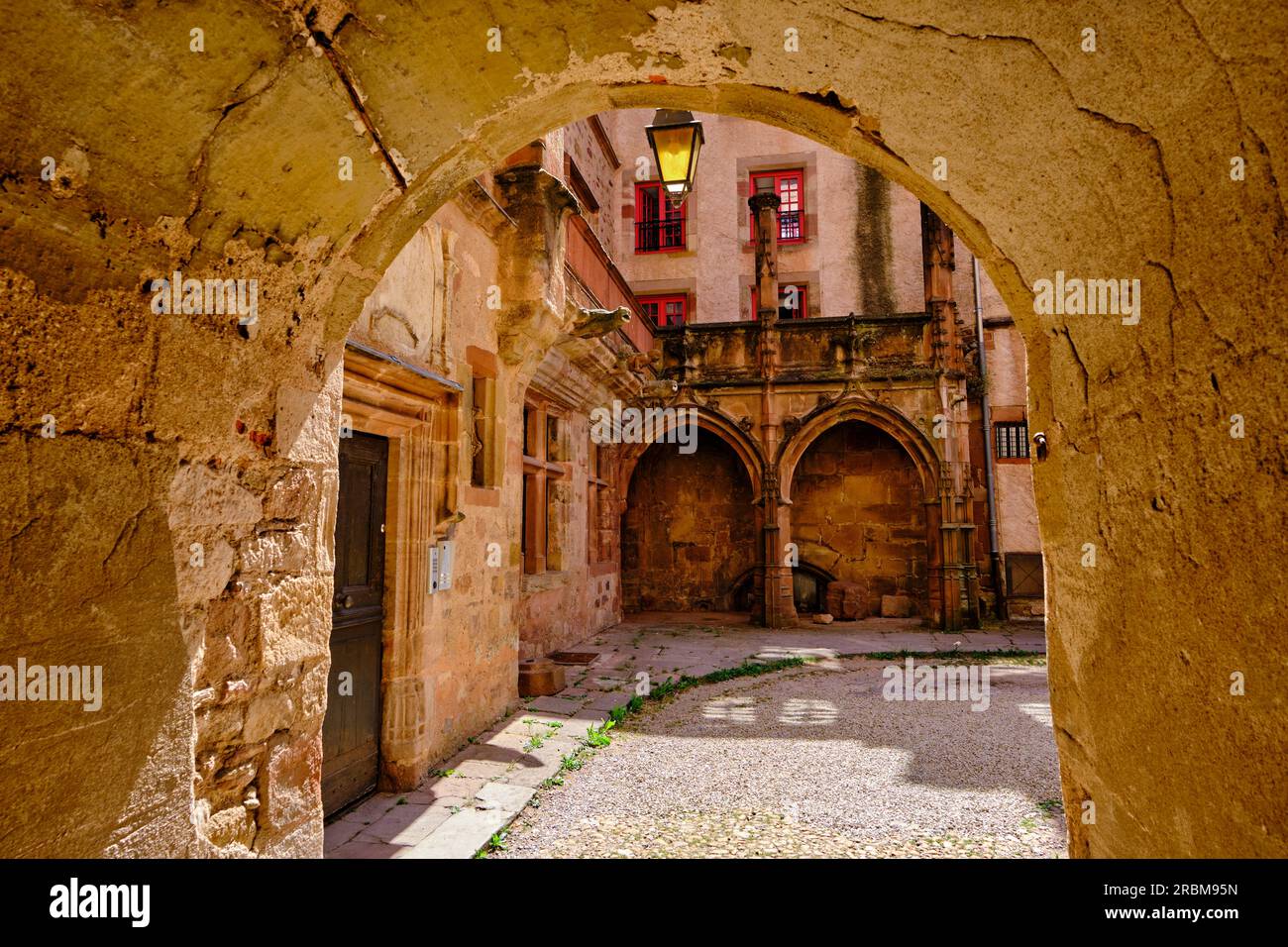 France, Aveyron (12), Rodez, Benoit's house from the 15th century Stock ...