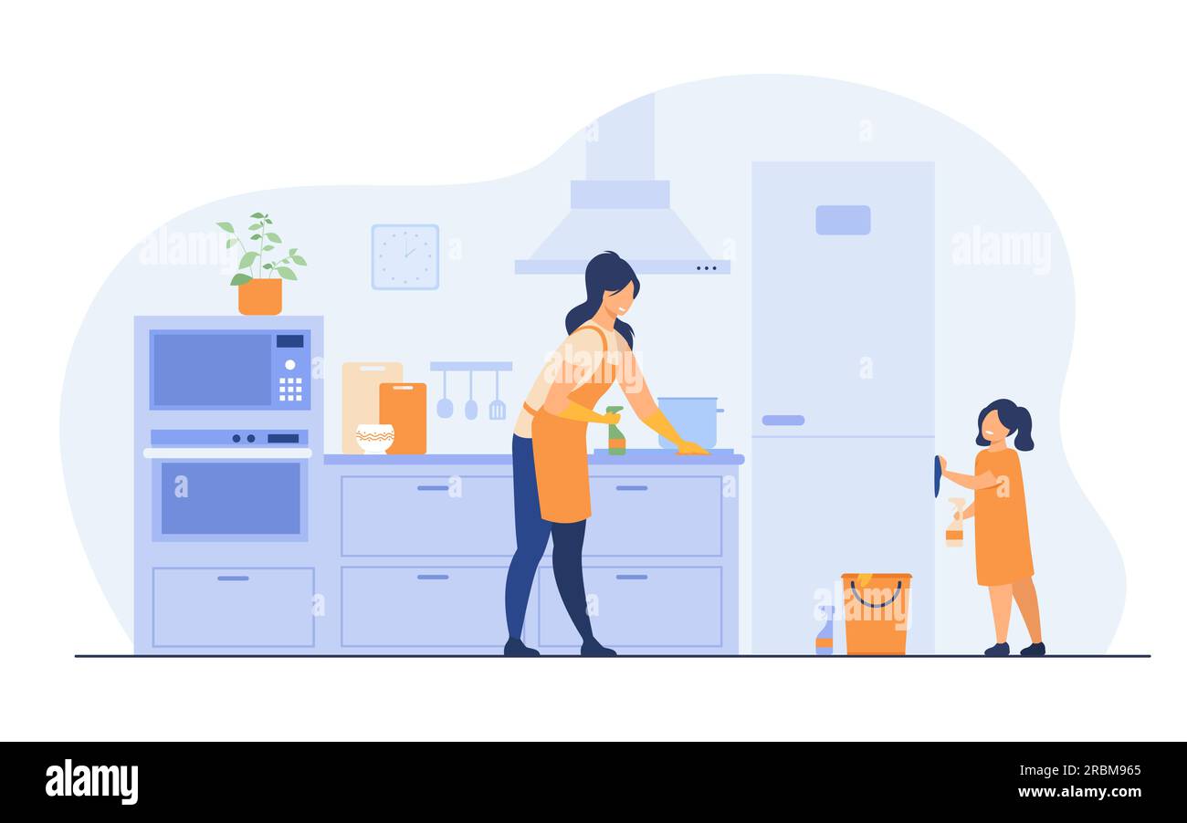 Cartoon cleaning hi-res stock photography and images - Alamy