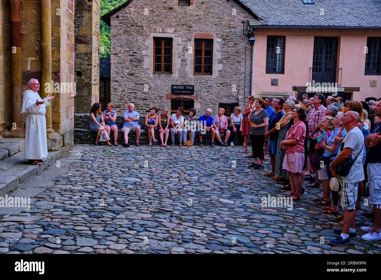 France, Aveyron (12), Conques, labeled Most Beautiful Villages of ...