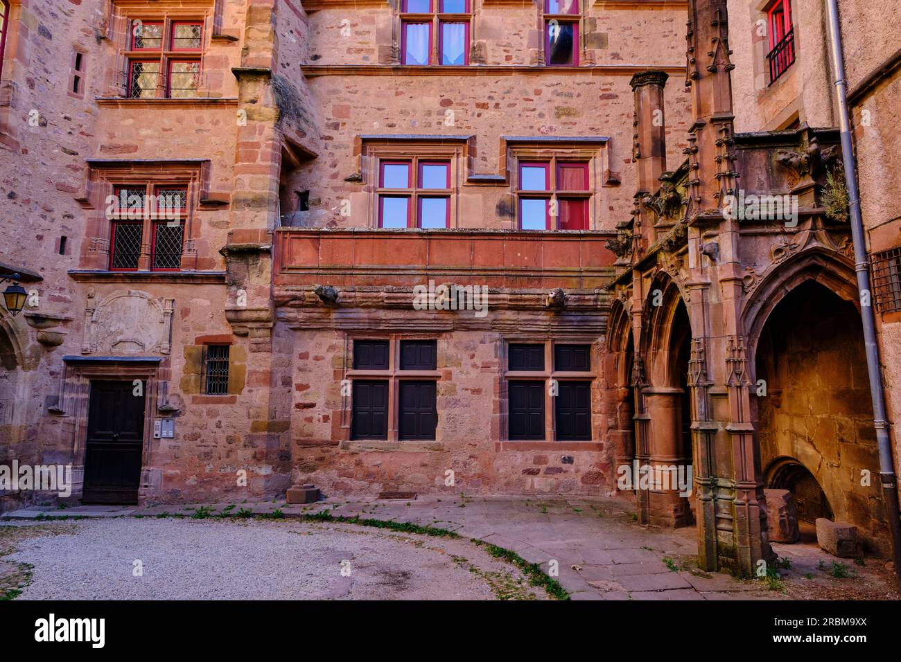 France, Aveyron (12), Rodez, Benoit's house from the 15th century Stock ...