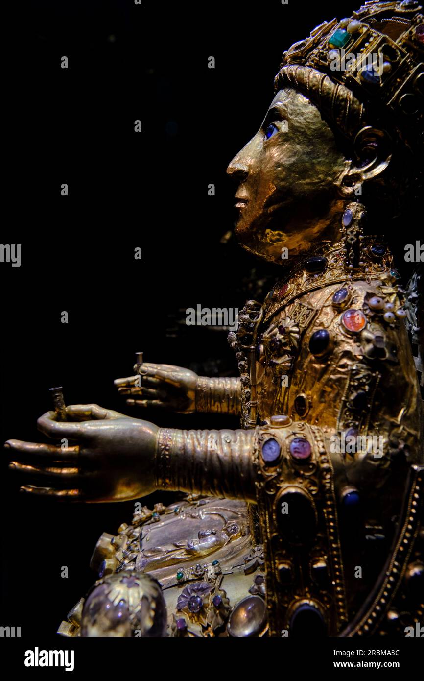 France, Aveyron (12), Conques, labeled Most Beautiful Villages of ...