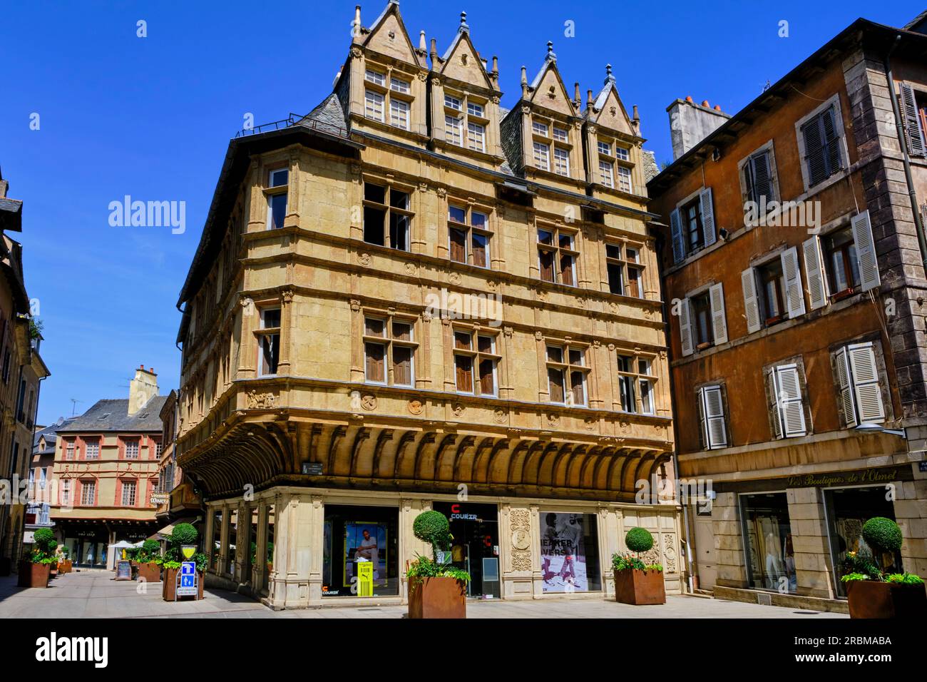 France, Aveyron (12), Rodez, so-called Armagnac house from the 16th ...