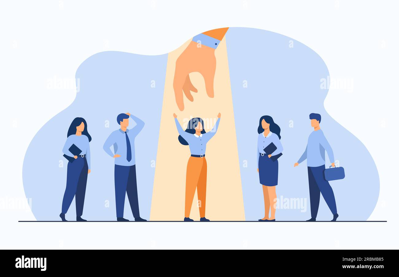 Concept choosing best candidate Cut Out Stock Images & Pictures - Alamy