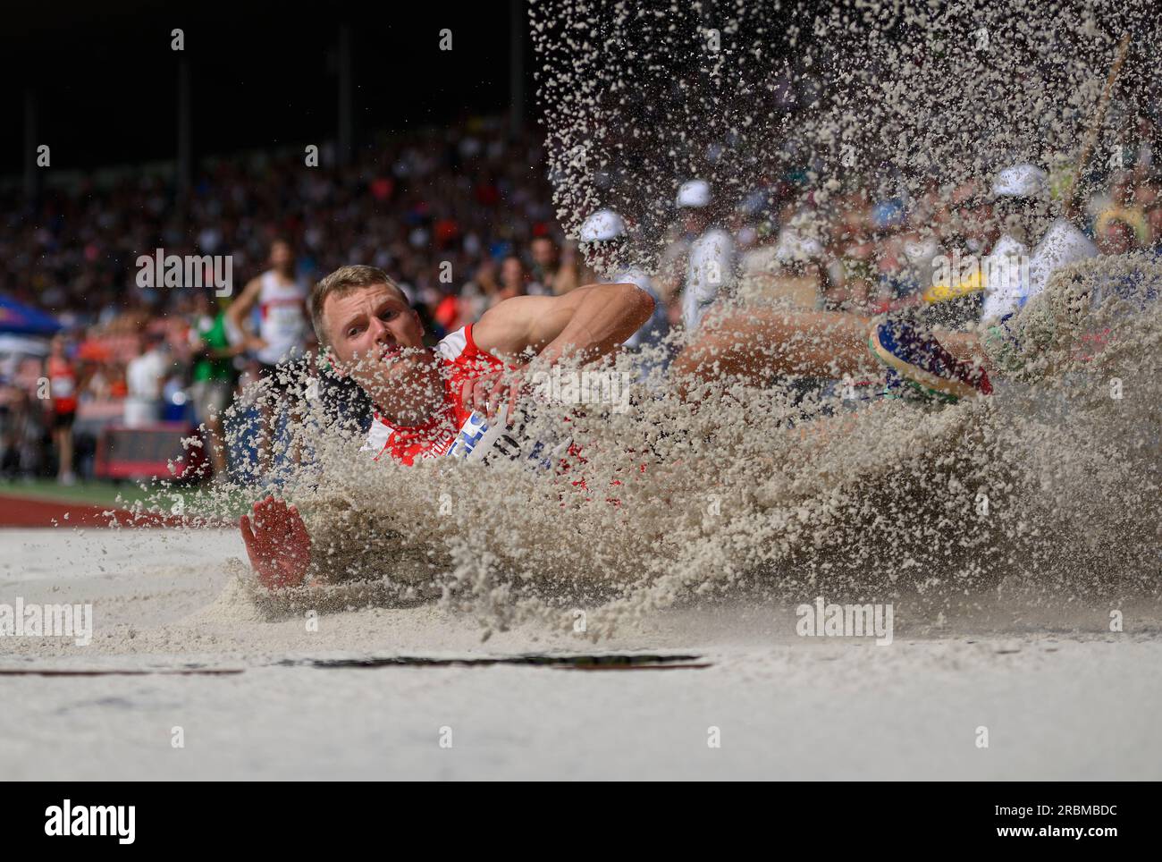 Kassel, Deutschland. 09th July, 2023. Luka HERDEN (LG Brillux Munster ...