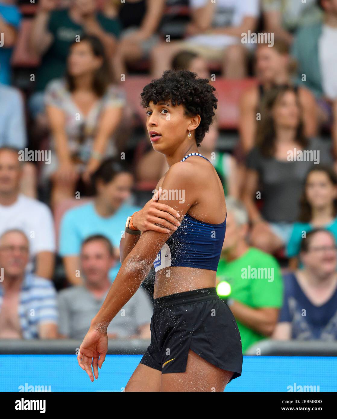Winner Malaika MIHAMBO (LG Kurpfalz) women's long jump final, on July ...